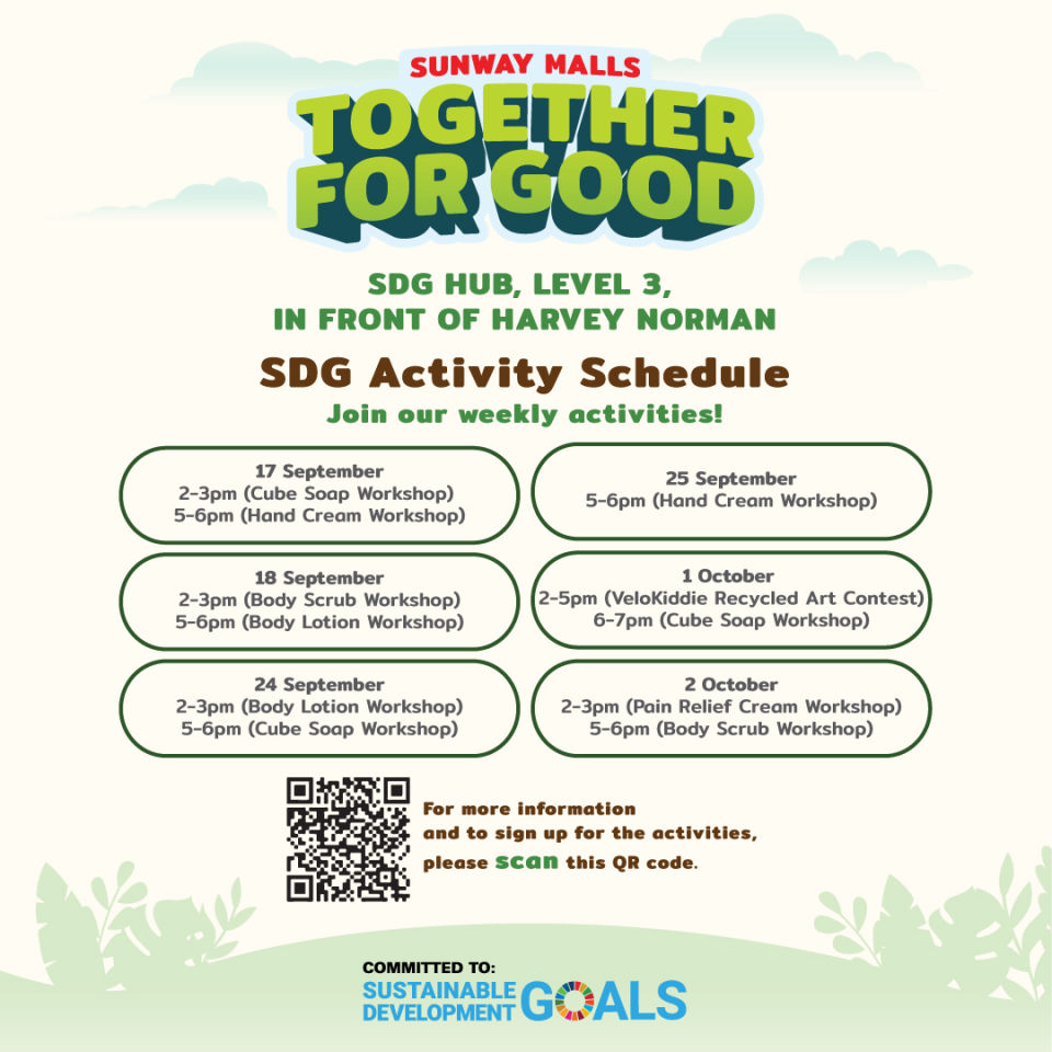 Sustainable Development Goals (SDG) by Sunway Malls and Sunway Velocity ...