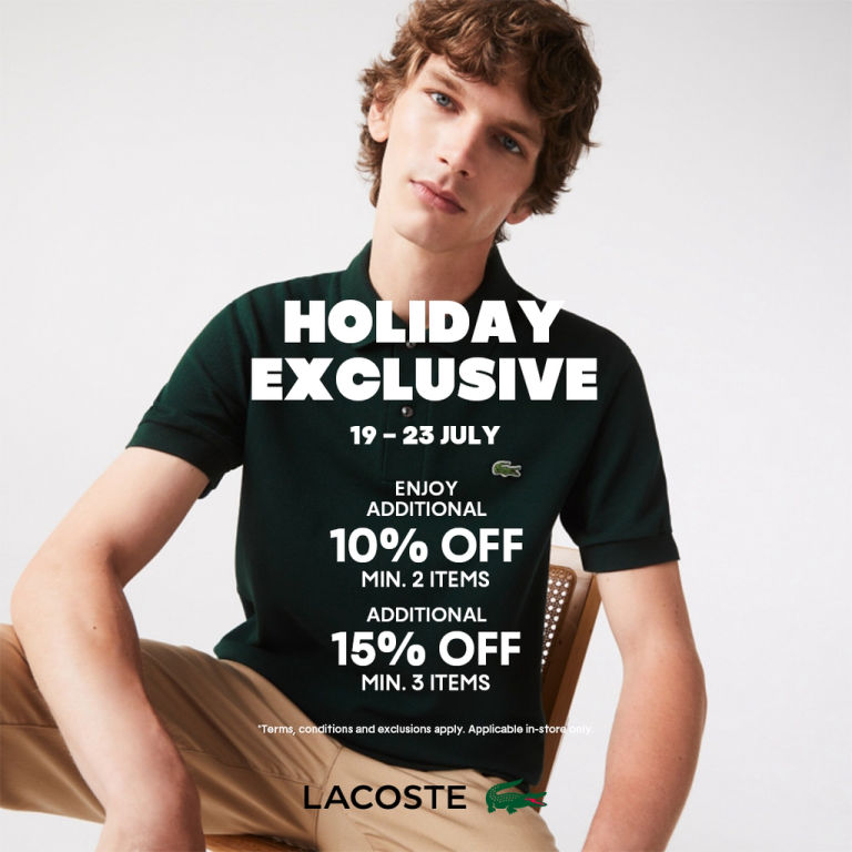 Lacoste @ Sunway Velocity - Elevate your Lifestyle