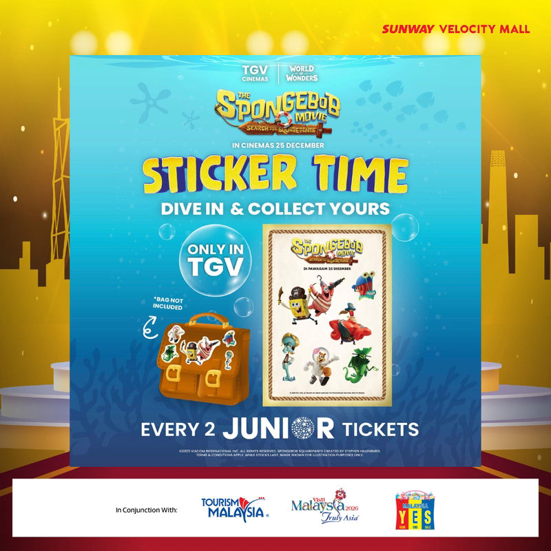 SpongeBob Takeover TGV by TGV Cinemas @ Sunway Velocity